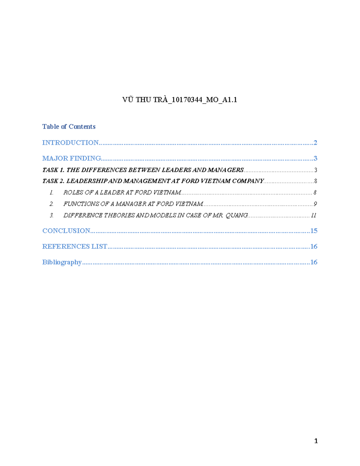 10170344 MO A1.1 - MO Essay individual - VŨ THU TRÀ_10170344_MO_A1 ...