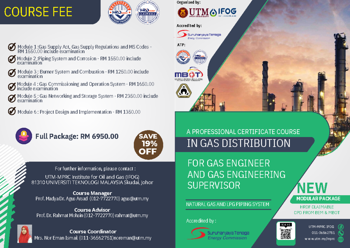 Brochure GAS Engineer AND GAS Engineering Supervisor - UTM Institute ...