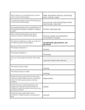 Microbiology study guide 5 - as food storage in plants: ____ is a ...