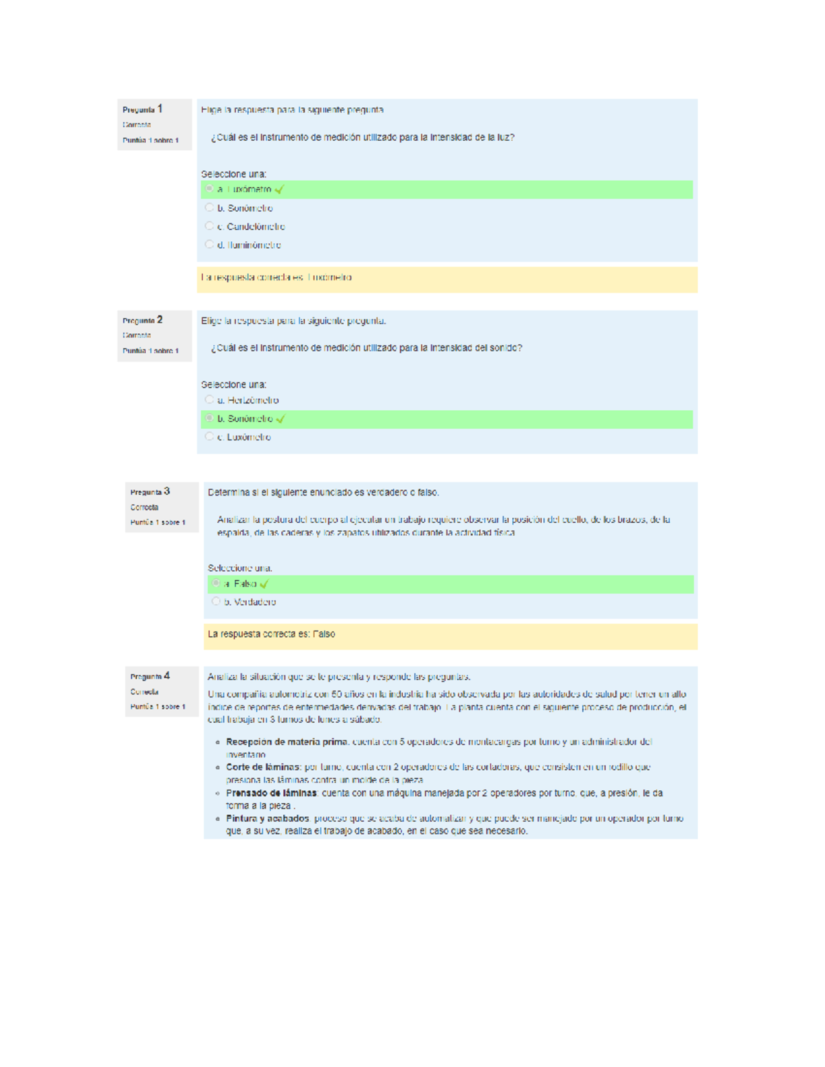 Ergonomia - Análisis de operaciones - Studocu