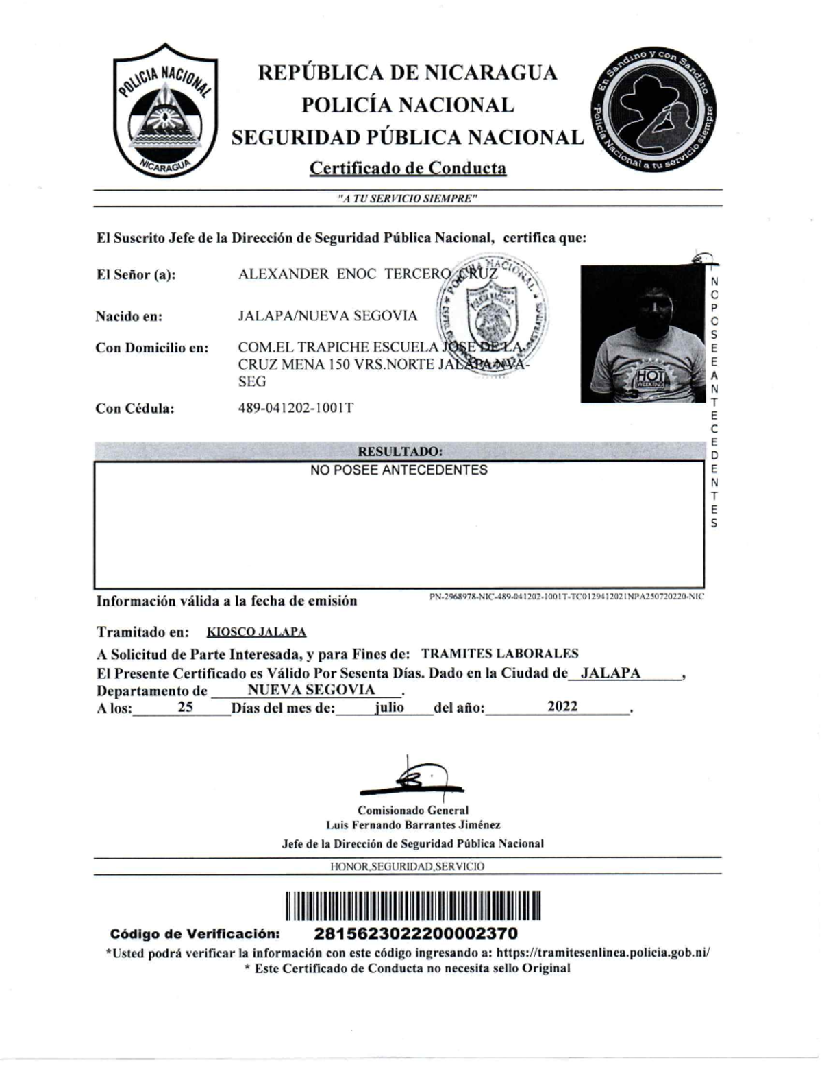 Alexander Enoc Tercero Cruz. Contador - Semiología médica - UNAN-León ...