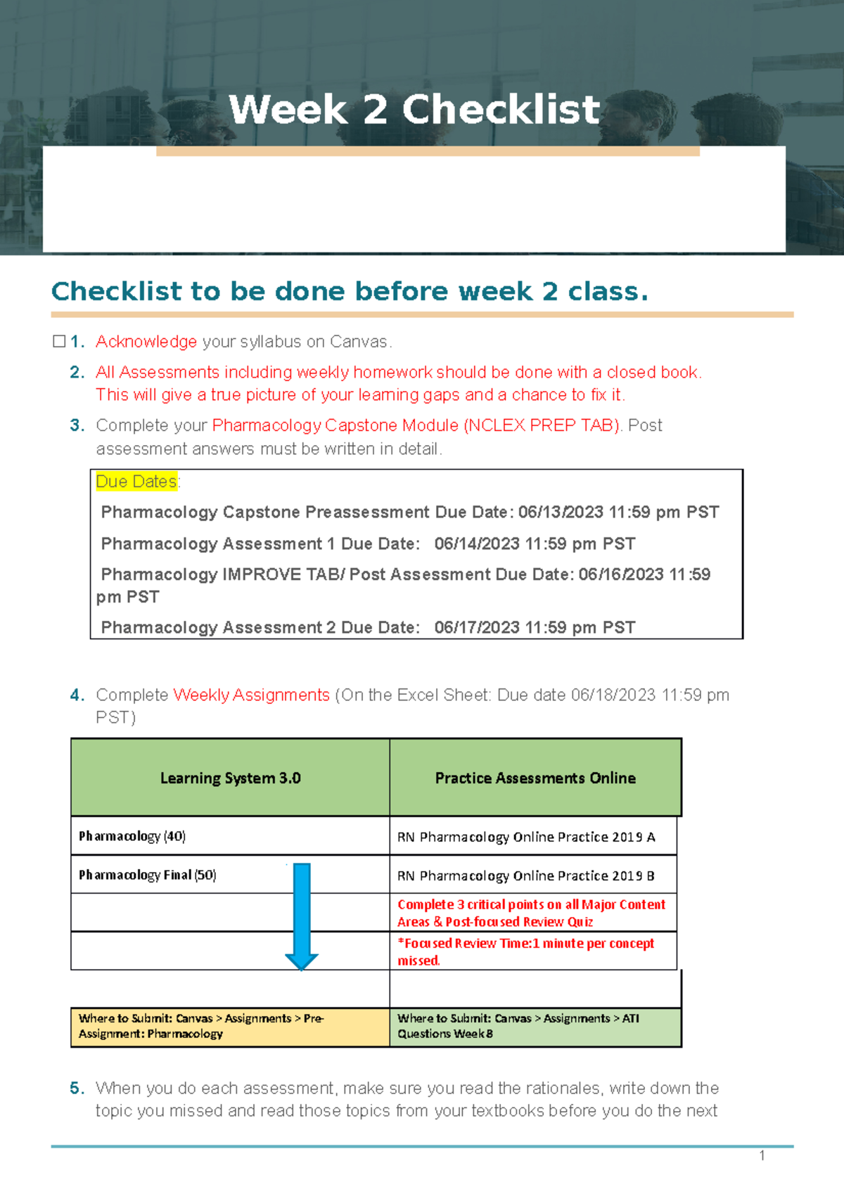 493 week 1 Checklist SU 2023 - Week 2 Checklist 493 Checklist to be ...