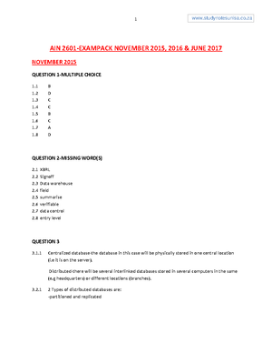 Unisa - University of South Africa - Studocu