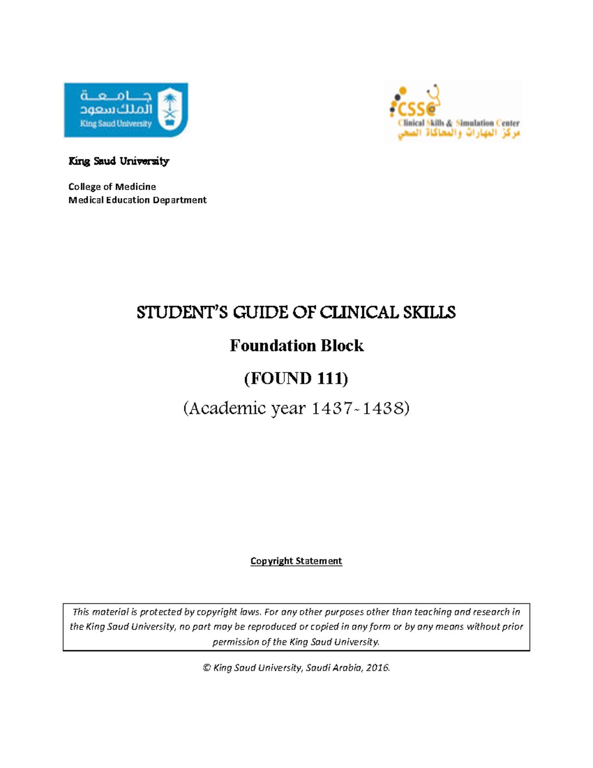 Osce Checklists Osce Check List King Saud University College Of