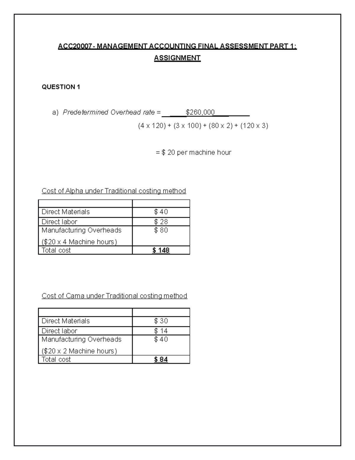 ACC2000 7- Abilash Sivakumar-101231759 - ACC20007- MANAGEMENT ...