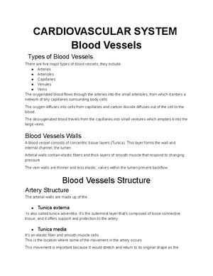 Cardiovascular A&P II Lab - CARDIOVASCULAR SYSTEM The Heart ...