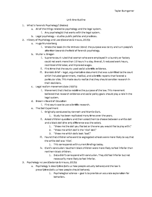 Unit 3 Outline - Twila Wingrove - Taylor Bumgarner Unit 3 Outline ...