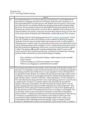 Kern D172 Task 2 attempt 2 - D172 - WGU - Studocu