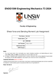 ENGG1300 - UNSW Sydney - Engineering Mechanics - Studocu