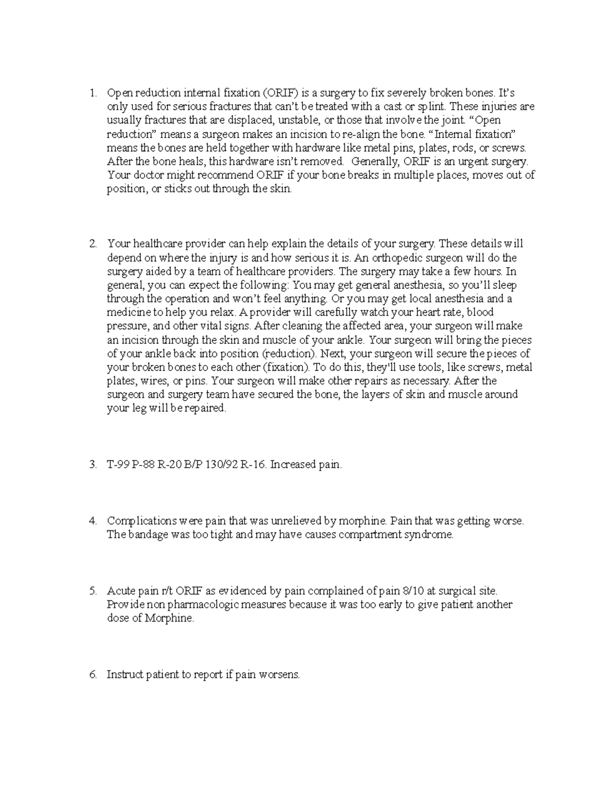 VSims 091022 - Open reduction internal fixation (ORIF) is a surgery to ...