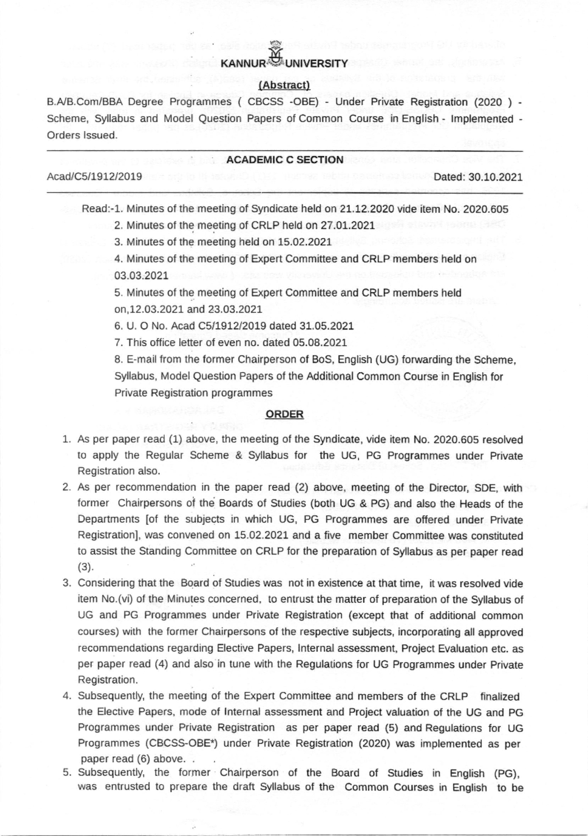 Common Course in English - ACADEMIC C SECTION AcadlCsl!9L2l2OLg Dated ...