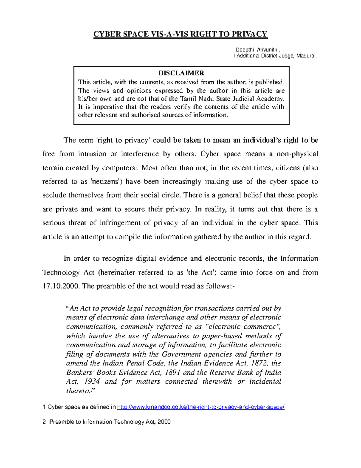 Cyber space vis - corrected new 12082018 - CYBER SPACE VIS-A-VIS RIGHT ...