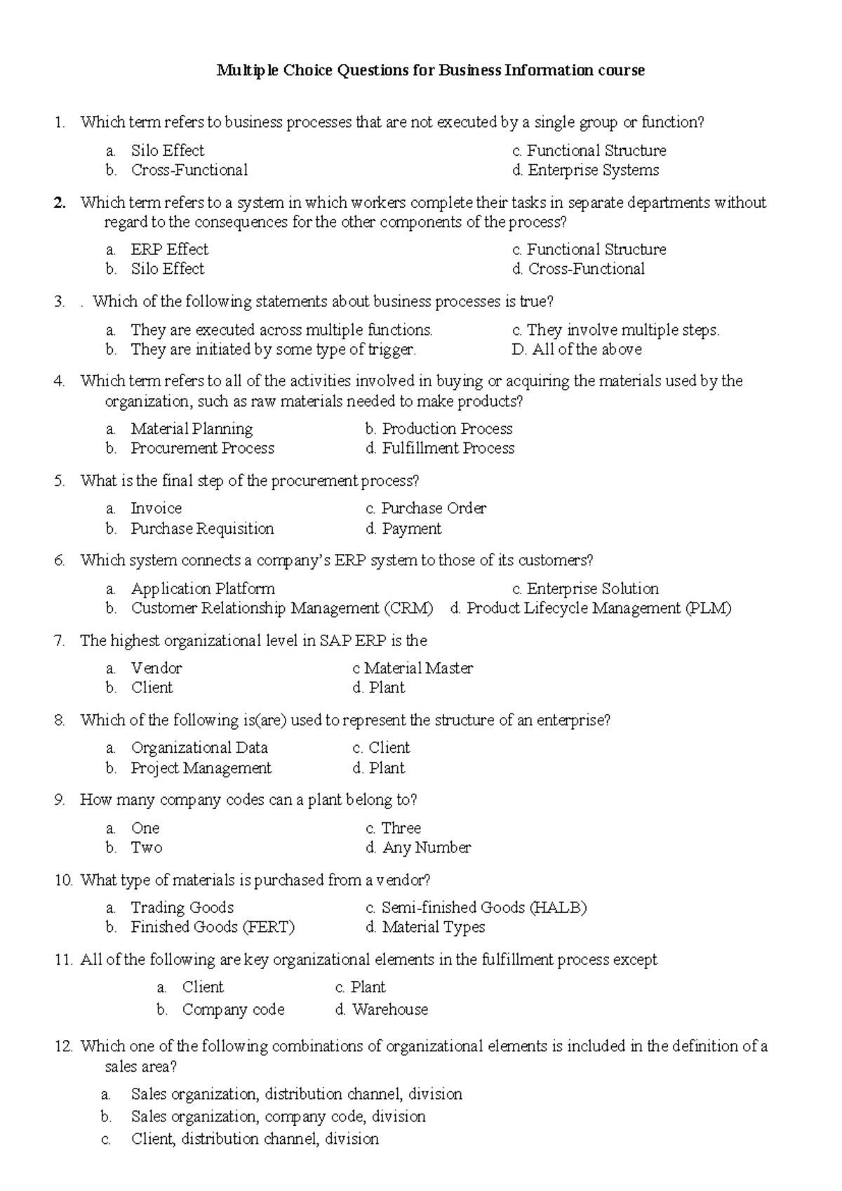 Htttkd Đề thi mẫu - Multiple Choice Questions for Business Information ...