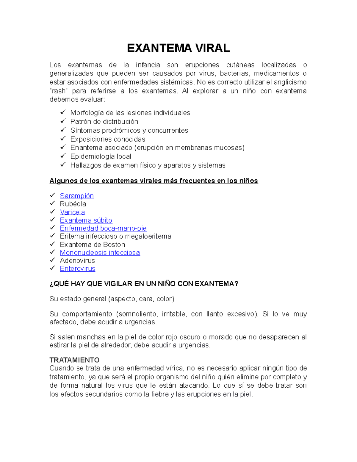 Unidad 12. Subtema 5. Exantema viral - EXANTEMA VIRAL Los exantemas de ...