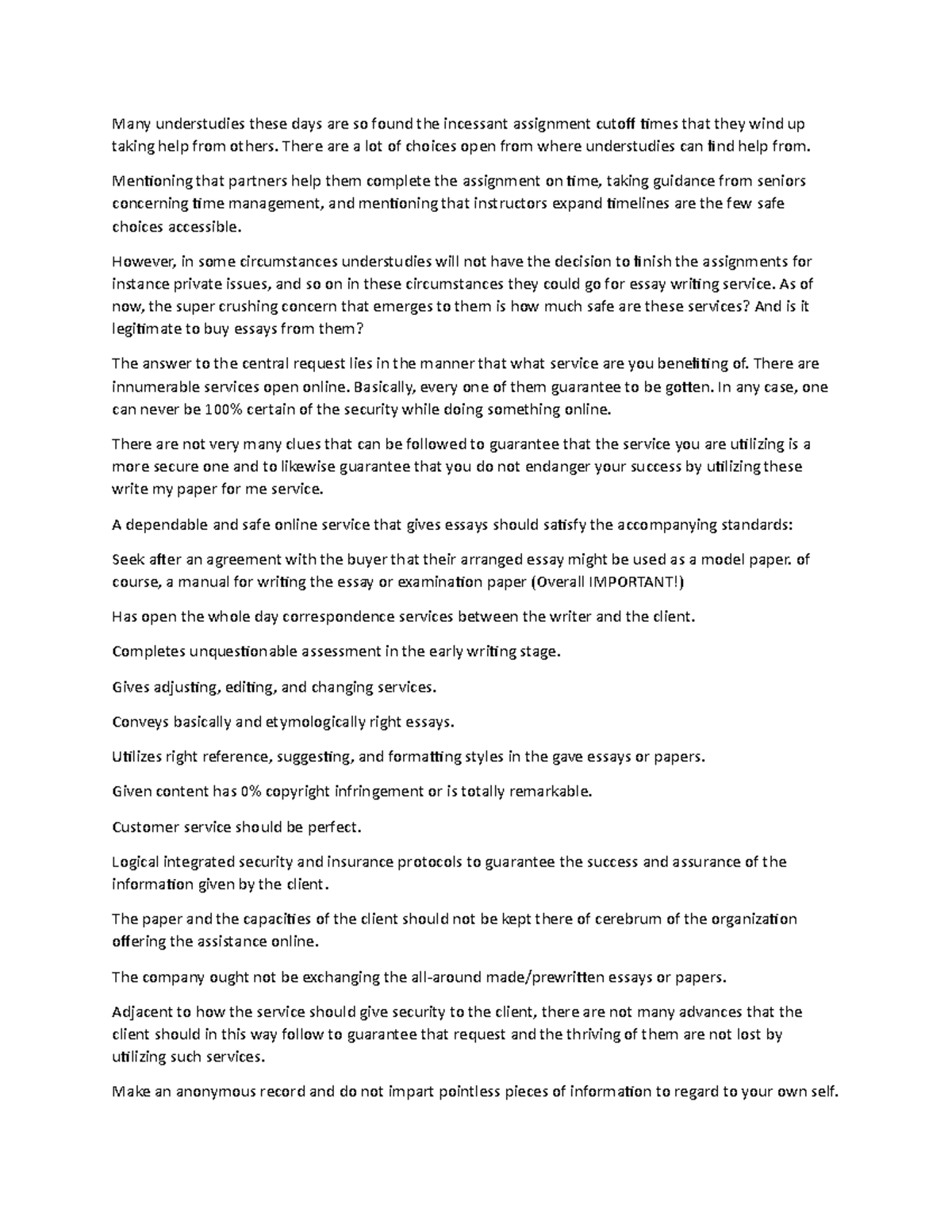 9 - Essay writing - Many understudies these days are so found the ...