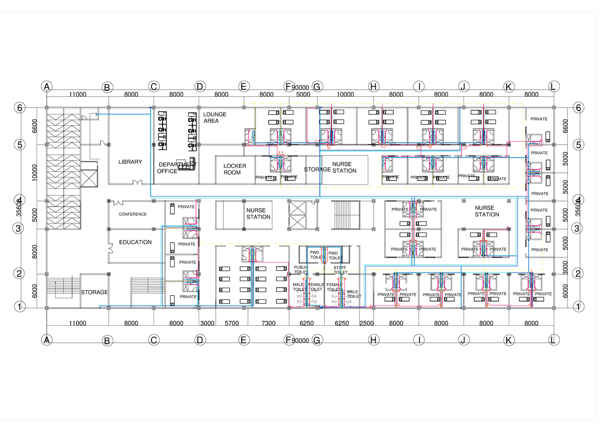 OPD, Wards , Other Facilities-Layout 6 - NURSE STATION NURSE STATION ...