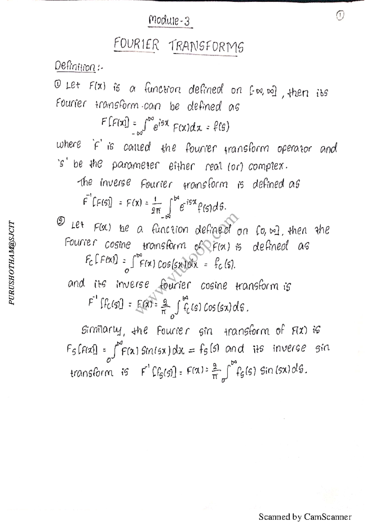 M3[www - Notes on module 3 - Engineering mathematics - vtuloop vtuloop ...