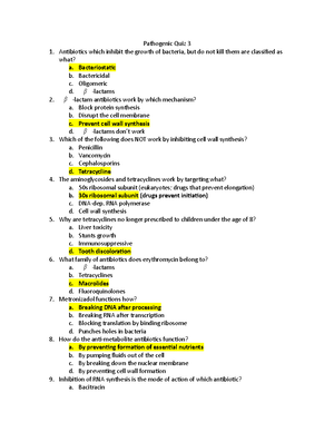 Patho Exam II Review - Study guide - Chapter 11 Pathogen Disease(s ...