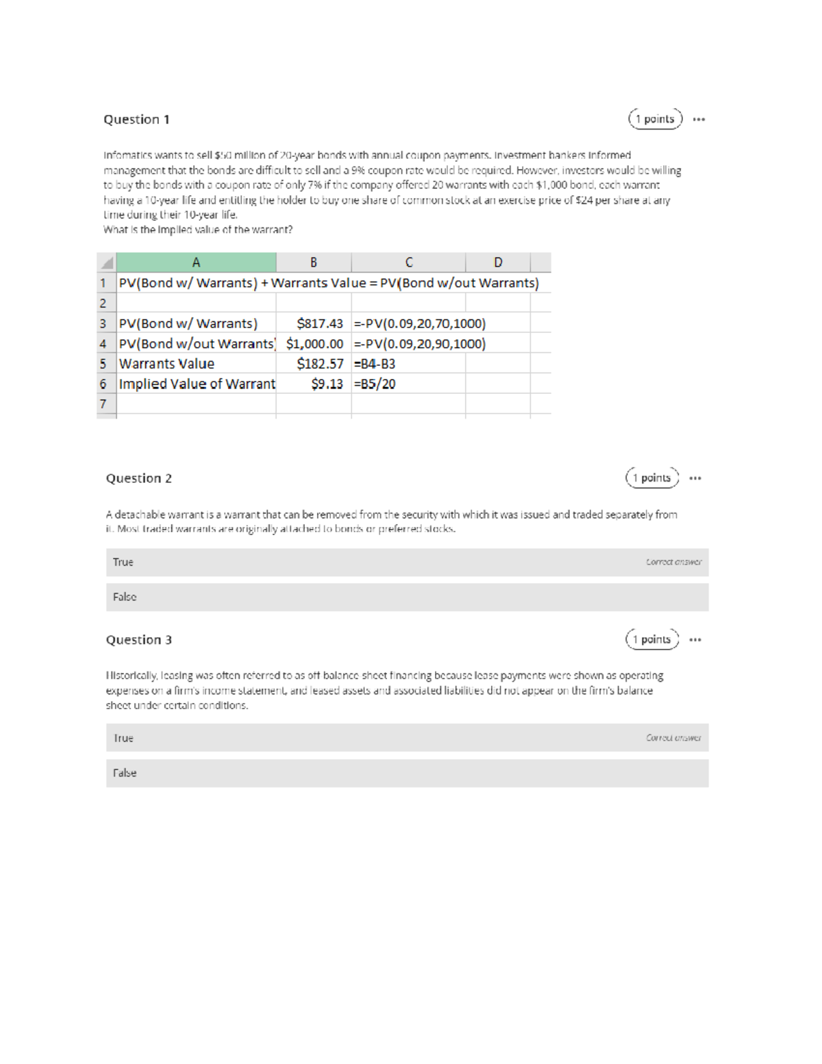 Practice Questions 4 Key - Bachelors in Business Administration - Studocu
