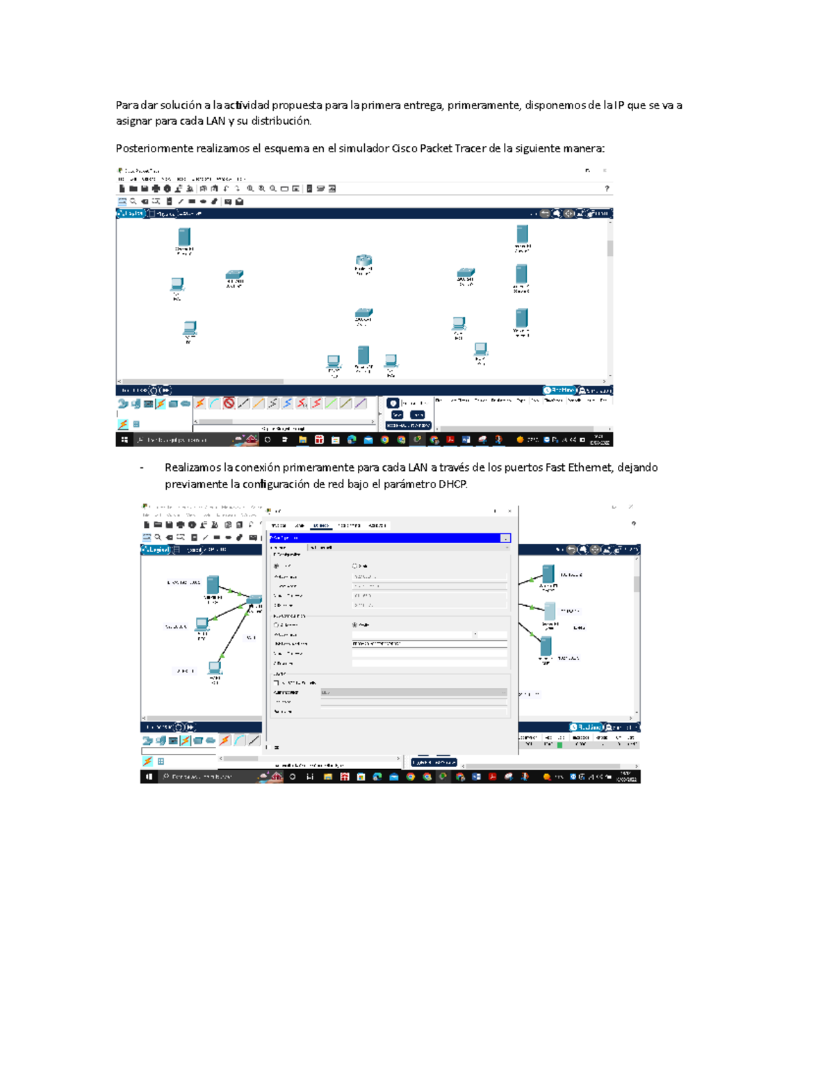 ACA 1 Explicacion - Explicación ejercicio - Para dar solución a la ...