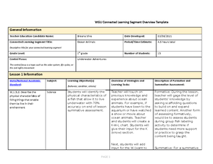 Learning Segment Template - WGU Connected Learning Segment Overview ...