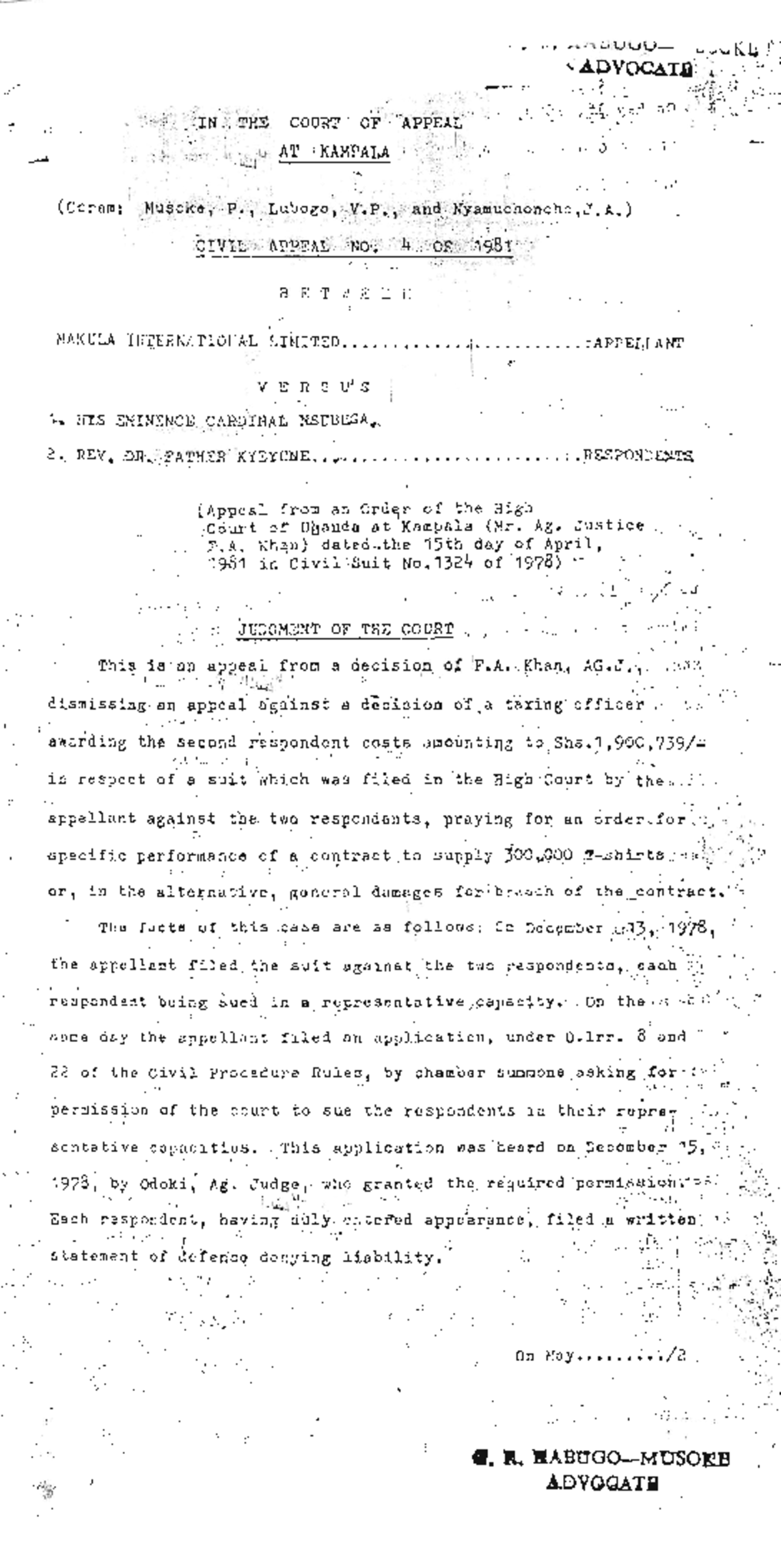 Makula international cardinal wamala - ',," '.' .. ';-,.:'. ':::IN ...