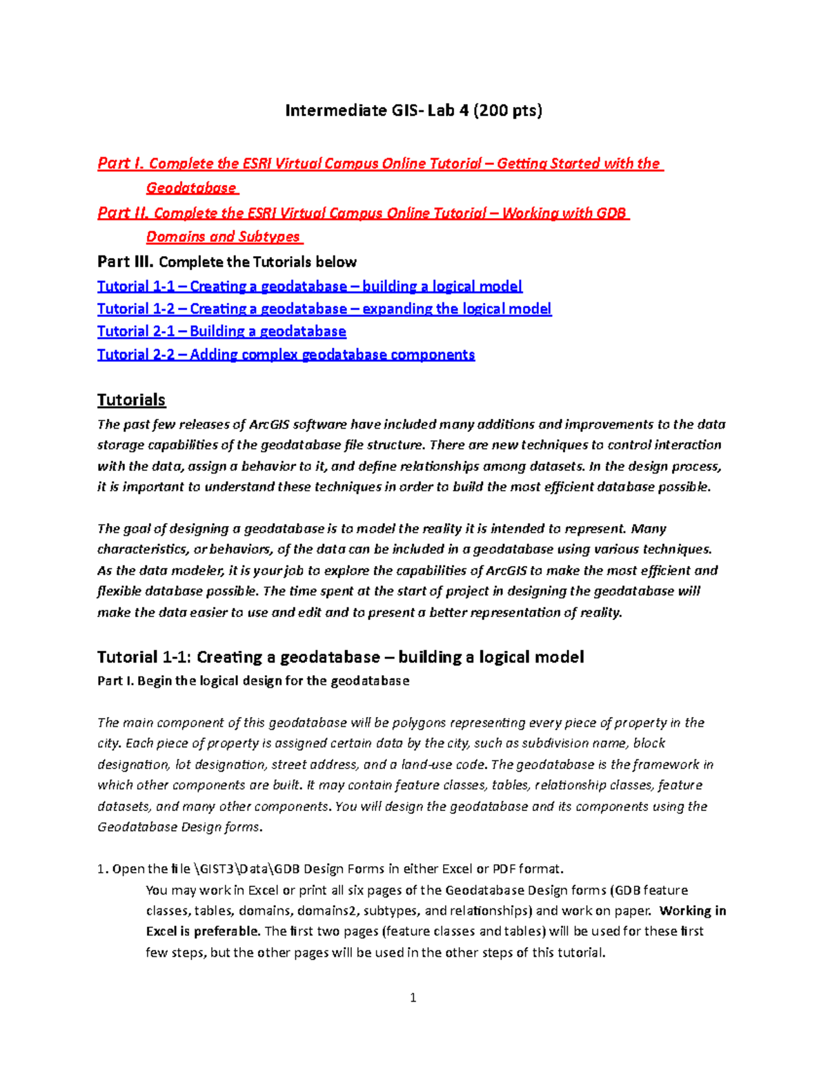 Lab 4 GEO 561 Fall17 - These are all the step by step lab instructions ...