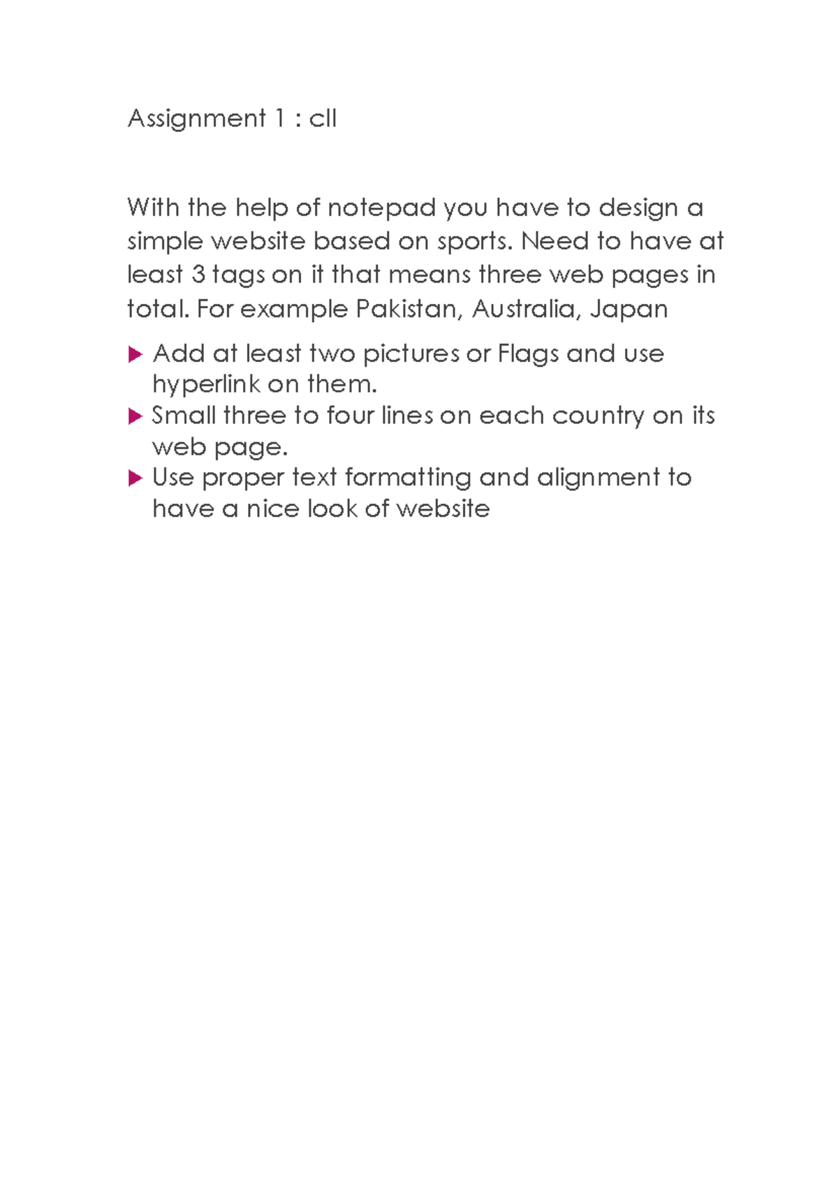 Assignment 1 - Writing and Communication - Need to have at least 3 tags ...