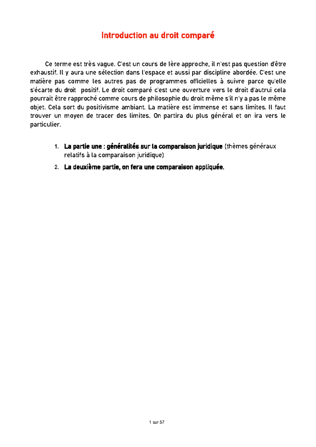 CM-droit-comparé-converted-1 - Introduction au droit comparÈ Ce terme ...