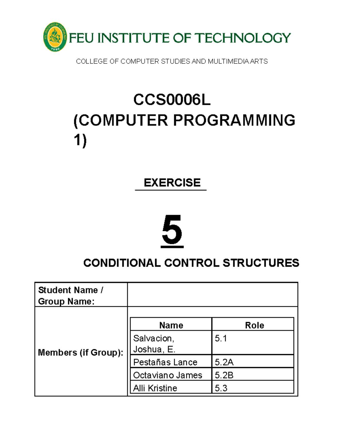 [M5- Technical] M5T4 7 - share with your friends - COLLEGE OF COMPUTER ...