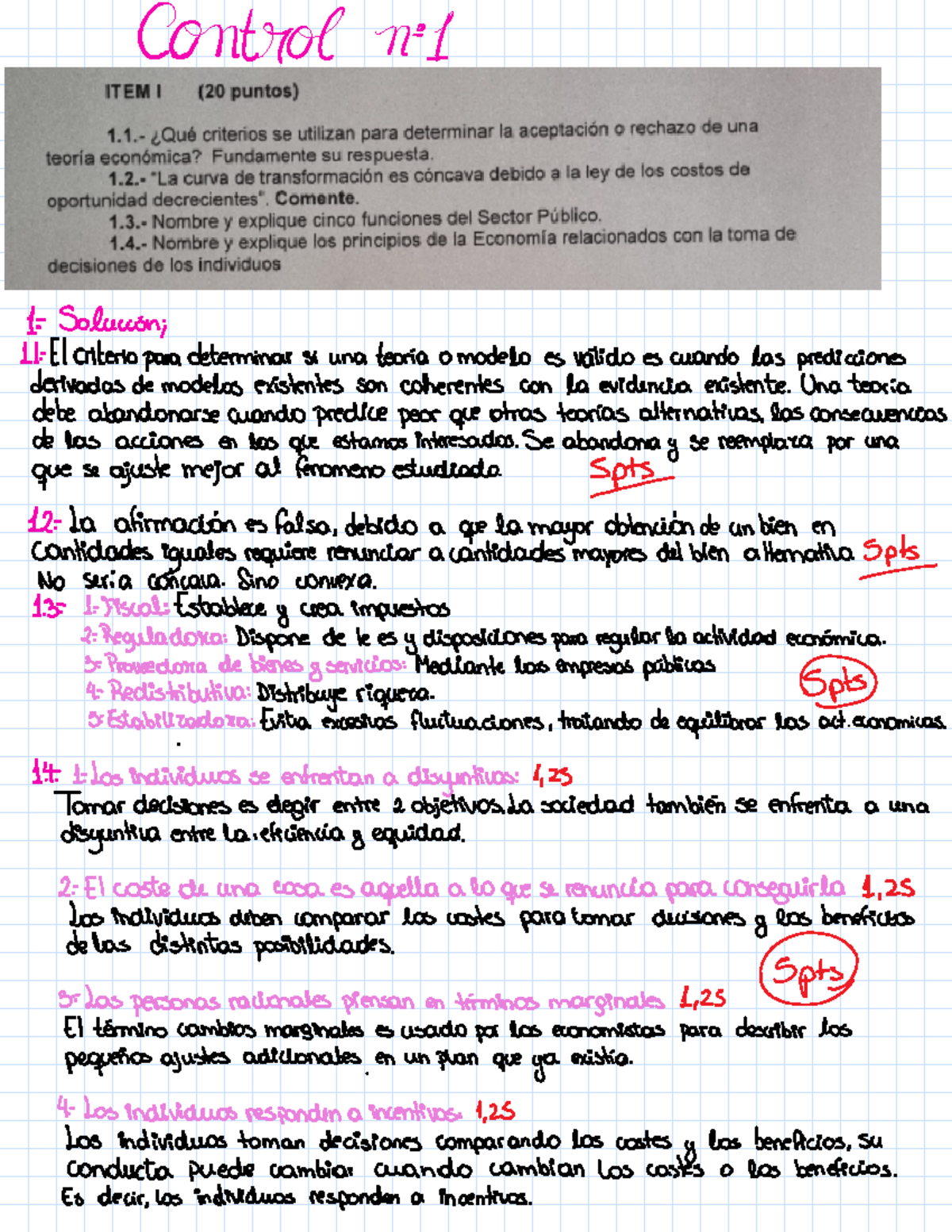 Pauta Control 1 2022-2 - Obtenido udp - Introduccion a la Economia - Studocu