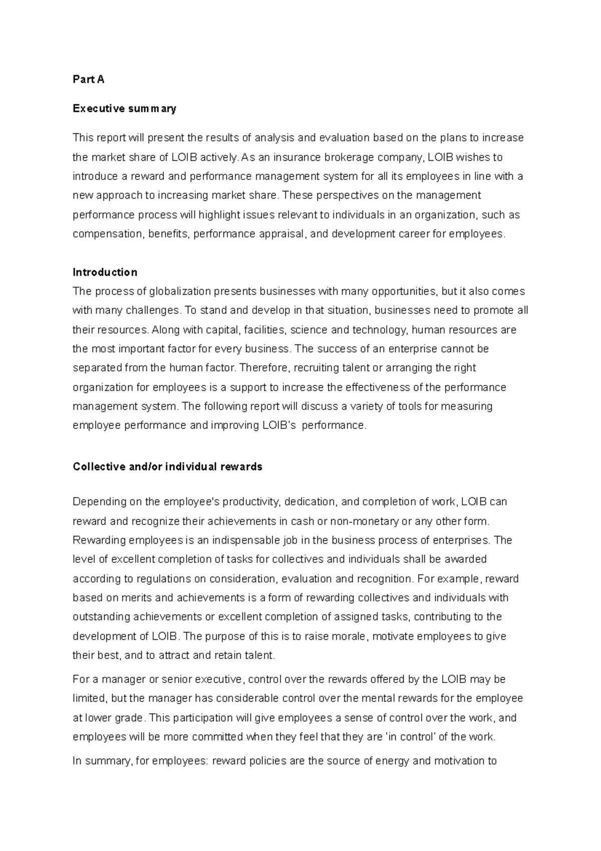 RPM Final Exam - Systems of performance measurement – results ...