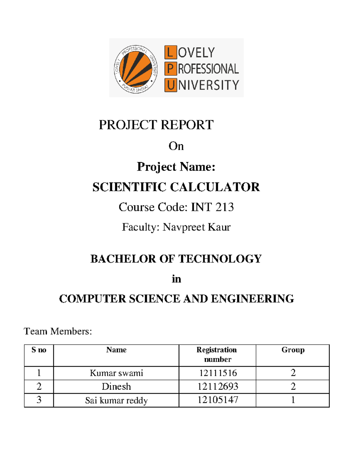 Pyproject Code Project Report On Project Name Scientific