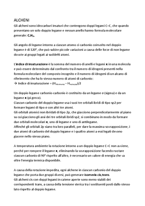 4. Reazioni degli Alcheni - REAZIONI DEGLI ALCHENI La reazione più ...