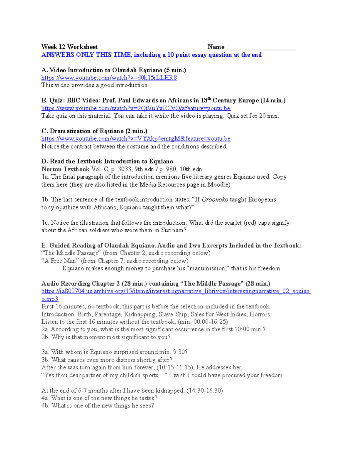 201 Wksht 12 FA21 - worksheet - Week 12 Worksheet Name ...