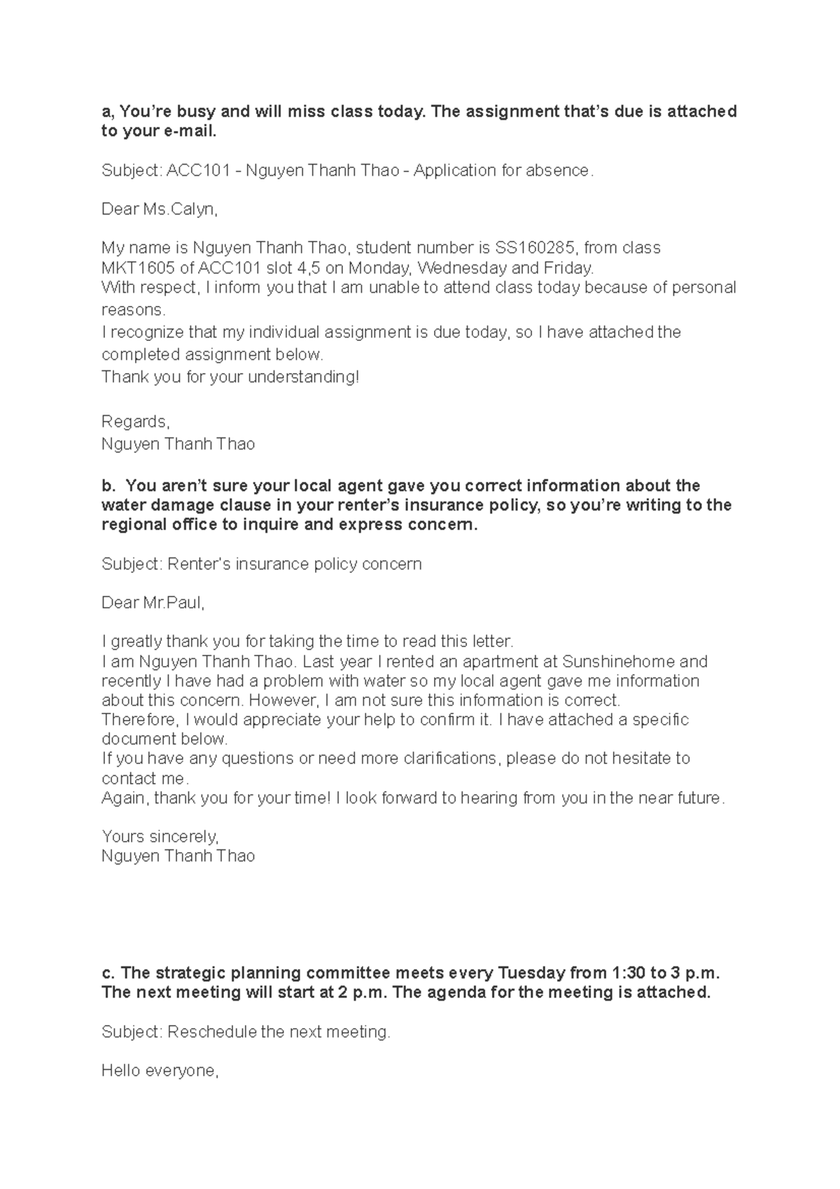 SSG-Positive message-Nguyen Thanh Thao - a, You’re busy and will miss ...