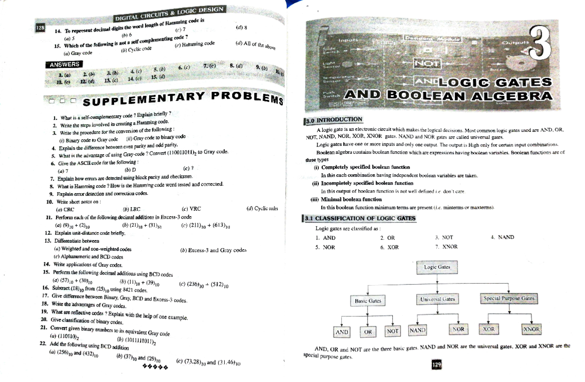 Logic-GATE-BOOK - notes - Computer science engineering - Studocu