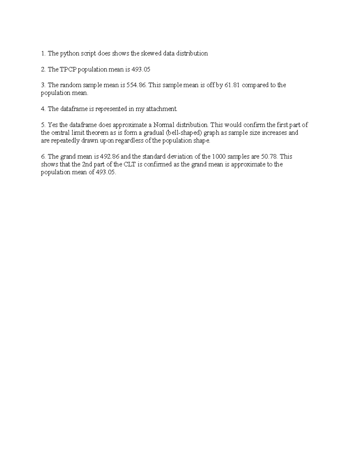 2-4 discussion - The python script does shows the skewed data distribution The TPCP population ...