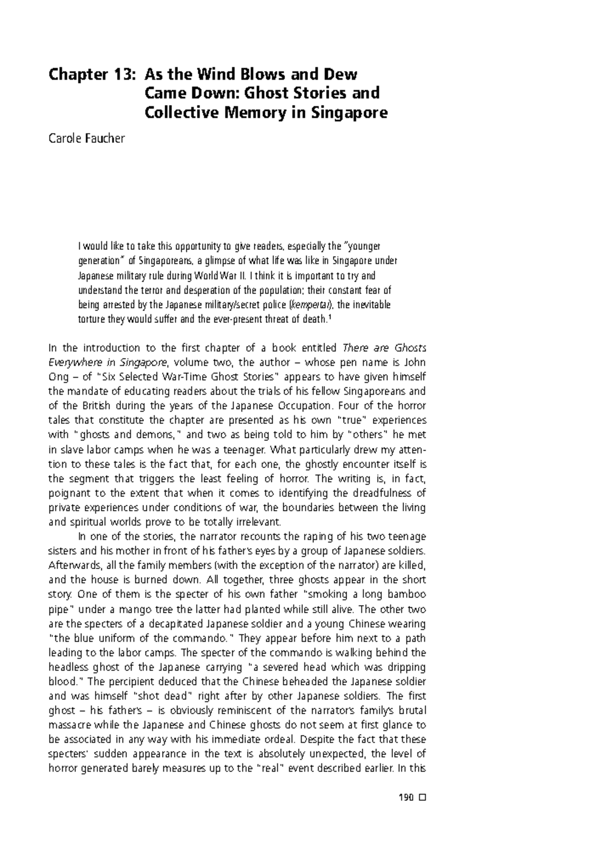 GEC Presentation Reading - Chapter 13: As the Wind Blows and Dew Came ...