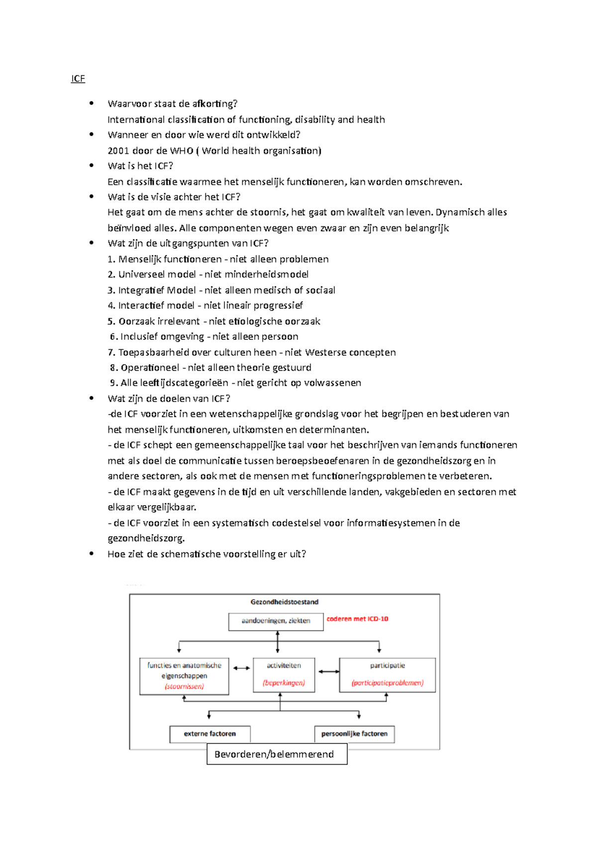 ICF - ICF Waarvoor staat de afkorting? International classification of ...