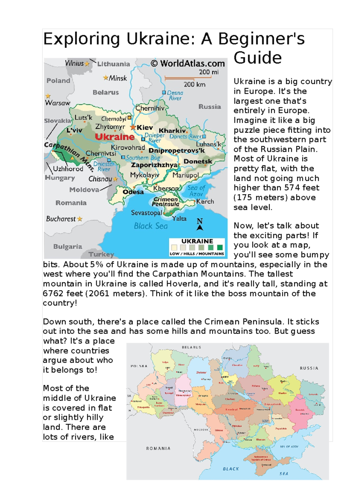 Ukraine Resource - adapted - Exploring Ukraine: A Beginner's Guide ...