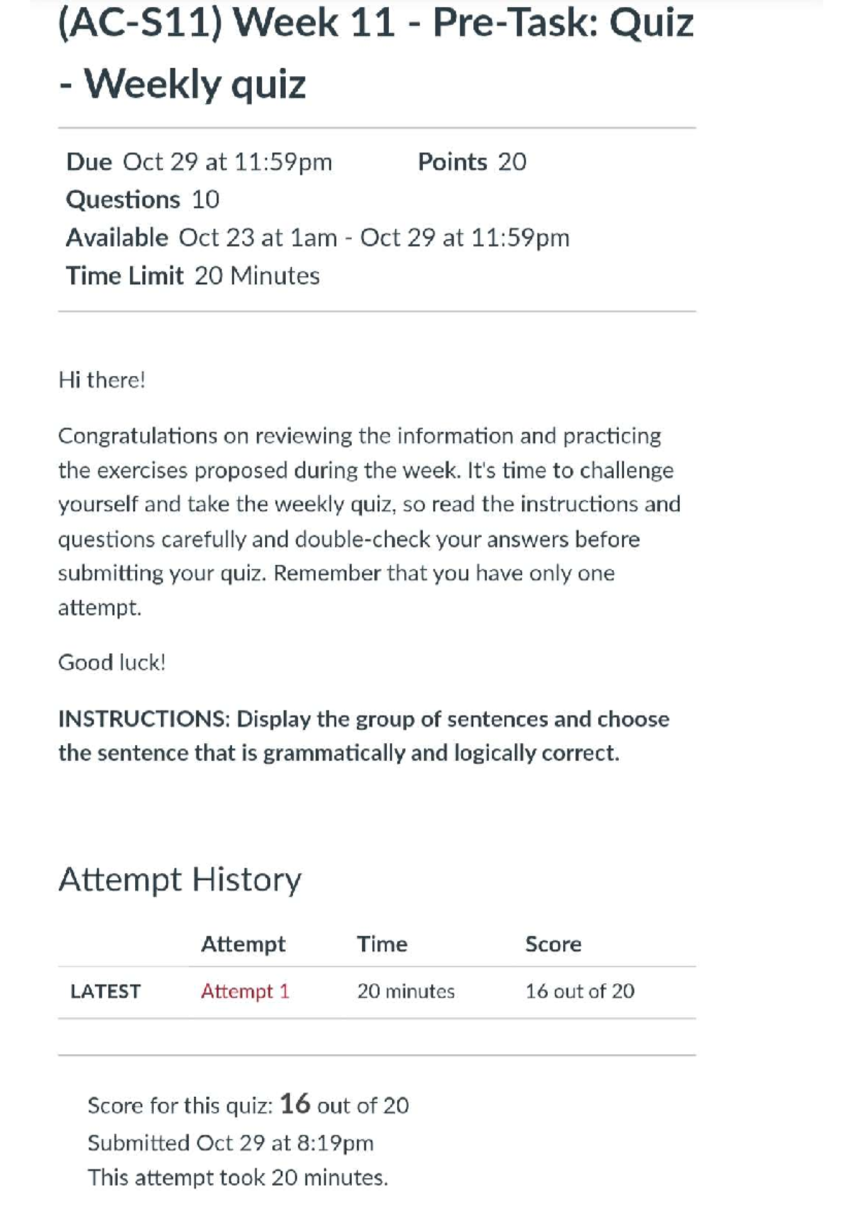 Pre Task Week 11 - ingles IV - Studocu