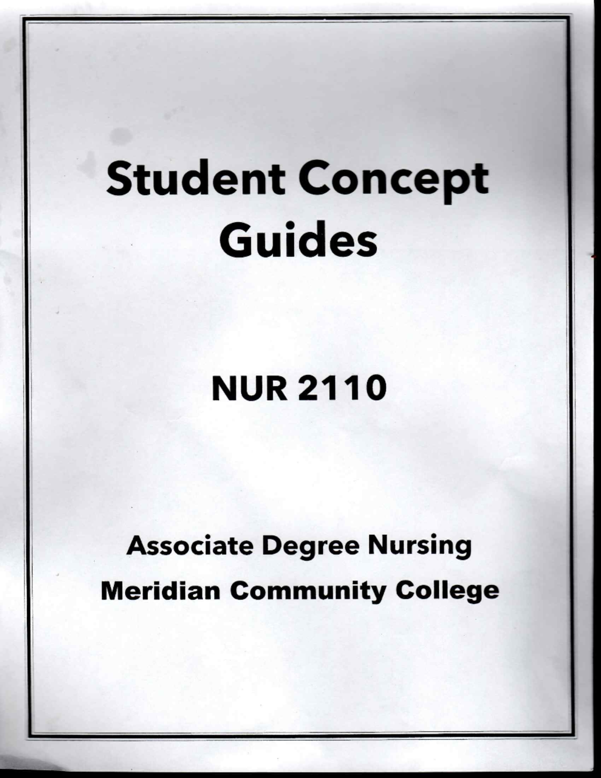 3rd sem concept guide pt 1 - NUR1229 - Studocu