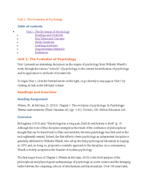 Unit 2 psych - notes - Unit 2: The Research Enterprise in Psychology ...