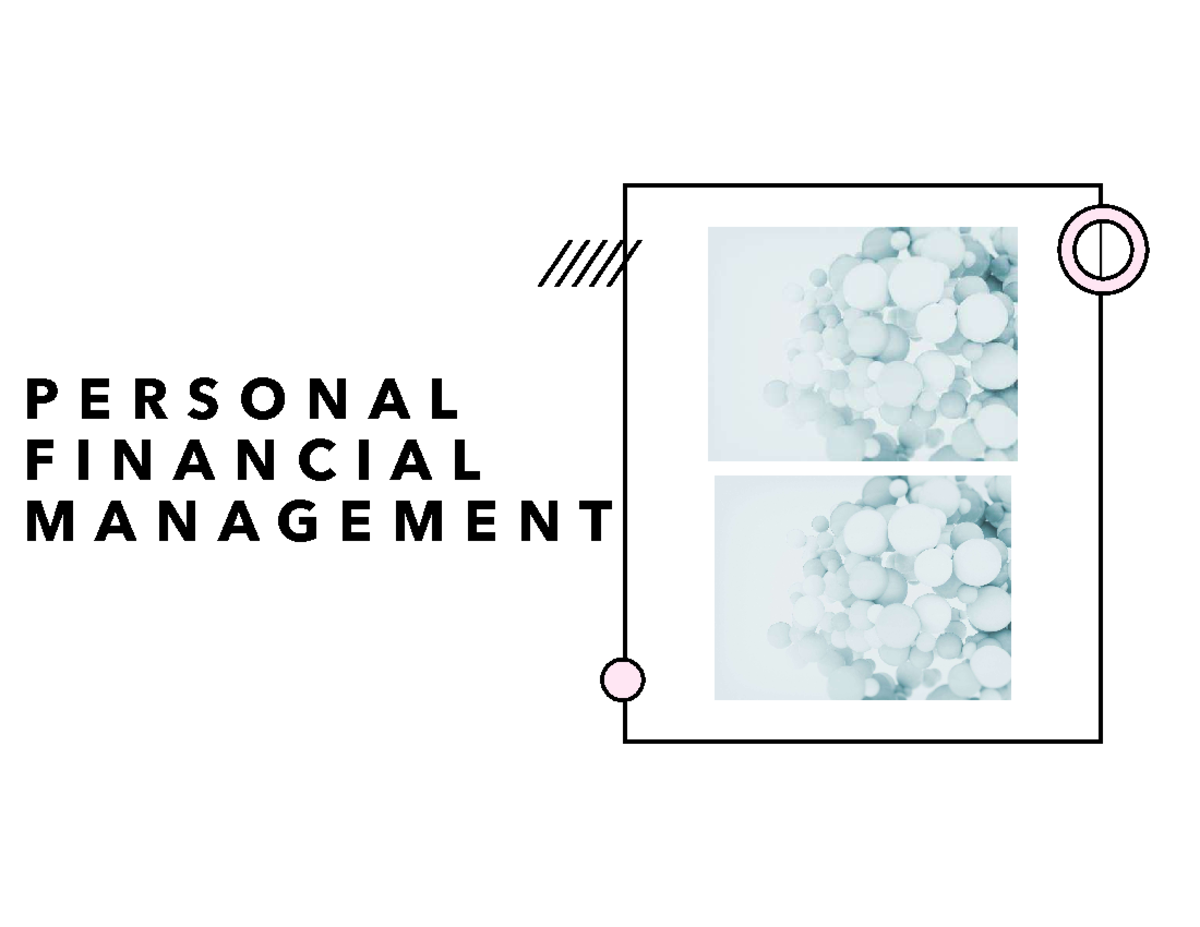 02. Personal Financial Management - P E R S O N A L F I N A N C I A L M ...