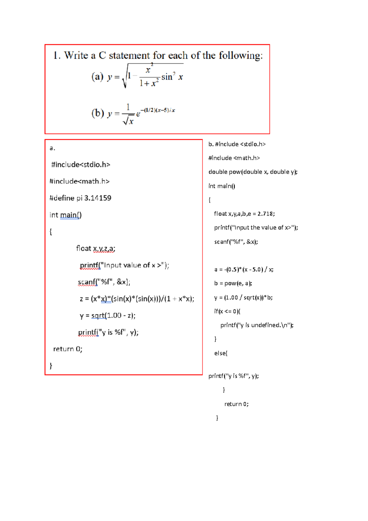 C note - cccccccc - b. #include #include double pow(double x, double y ...