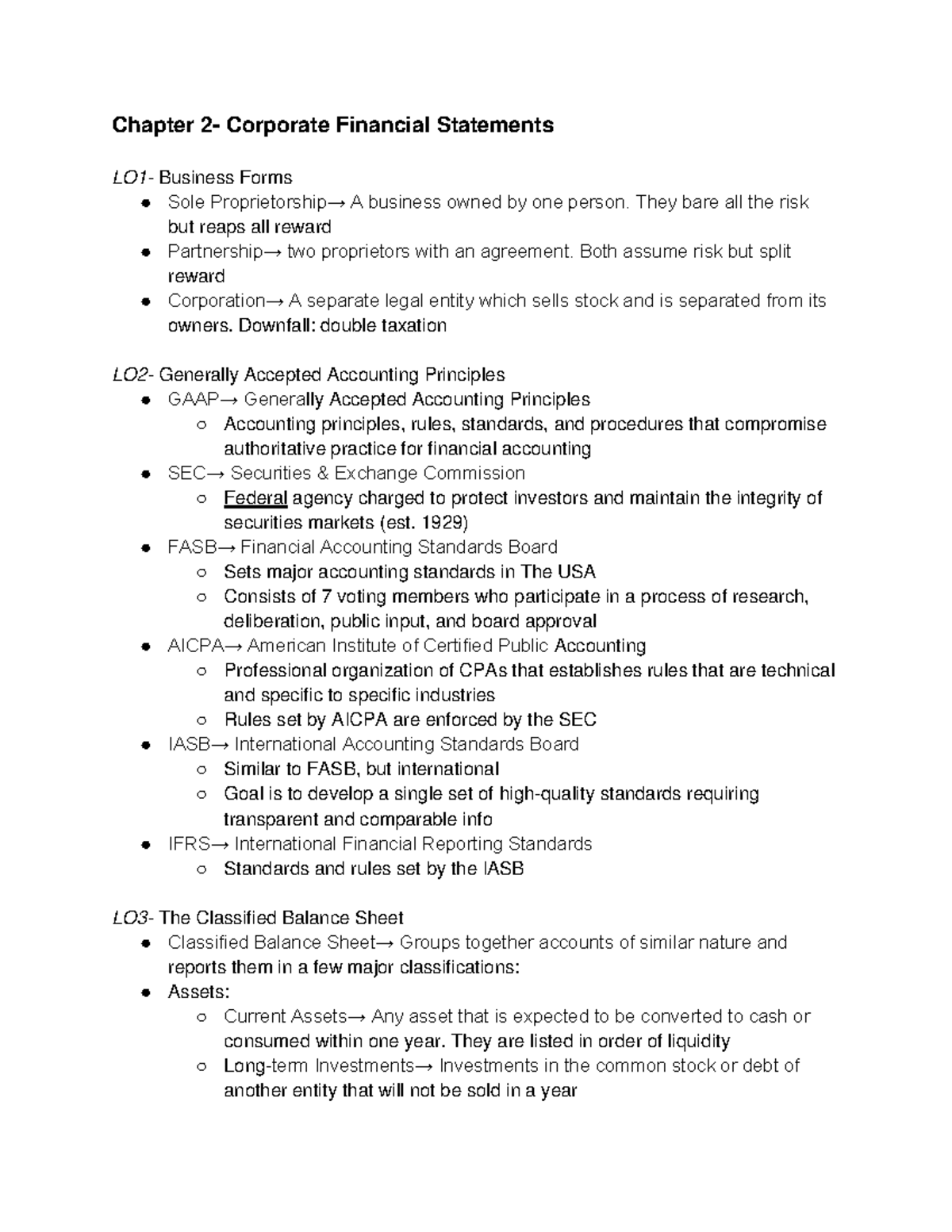 Accounting 211 Chapter 02 - Chapter 2- Corporate Financial Statements ...