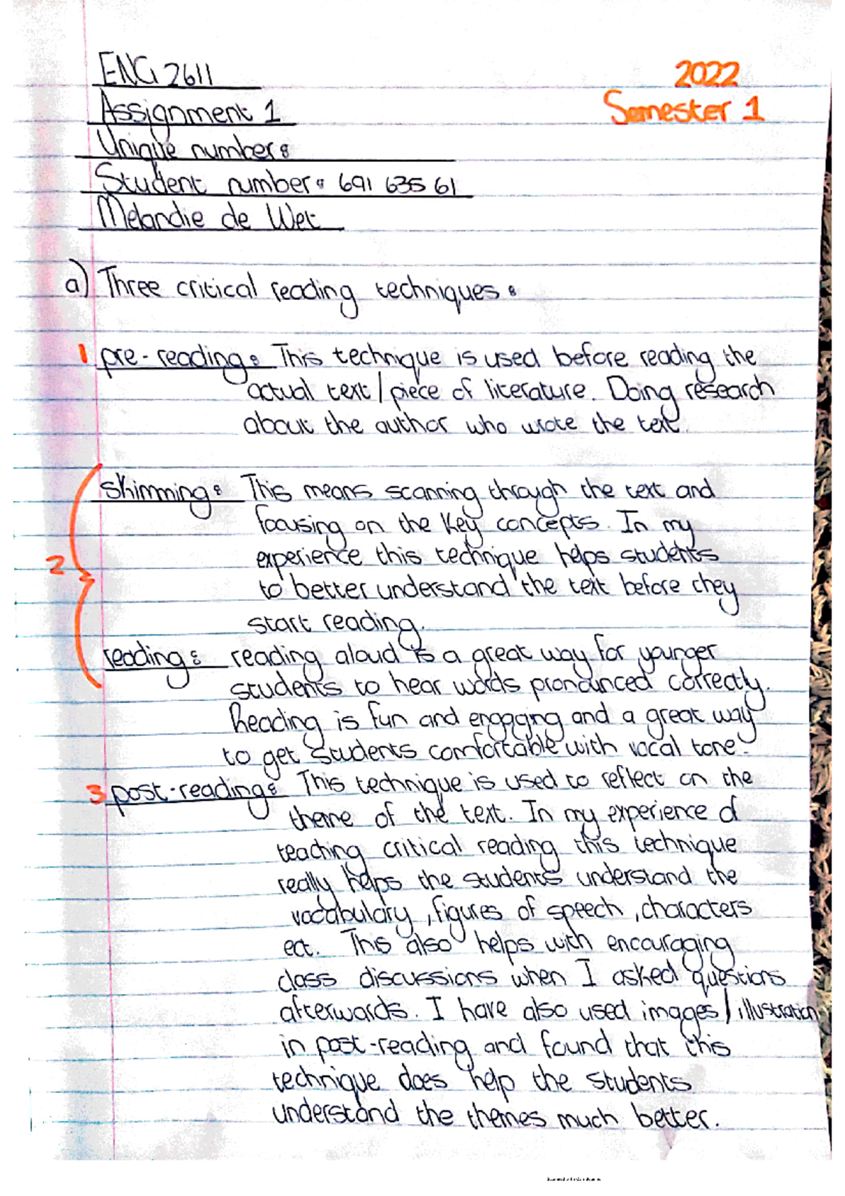 ENG2611 Assign 1 69163561 2022 - ENG2611 - Unisa - Studocu
