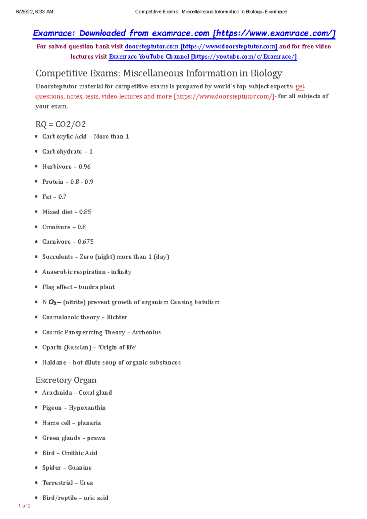 Miscellaneous Useful Facts for MCQs - 6/25/22, 6:33 AM Competitive ...