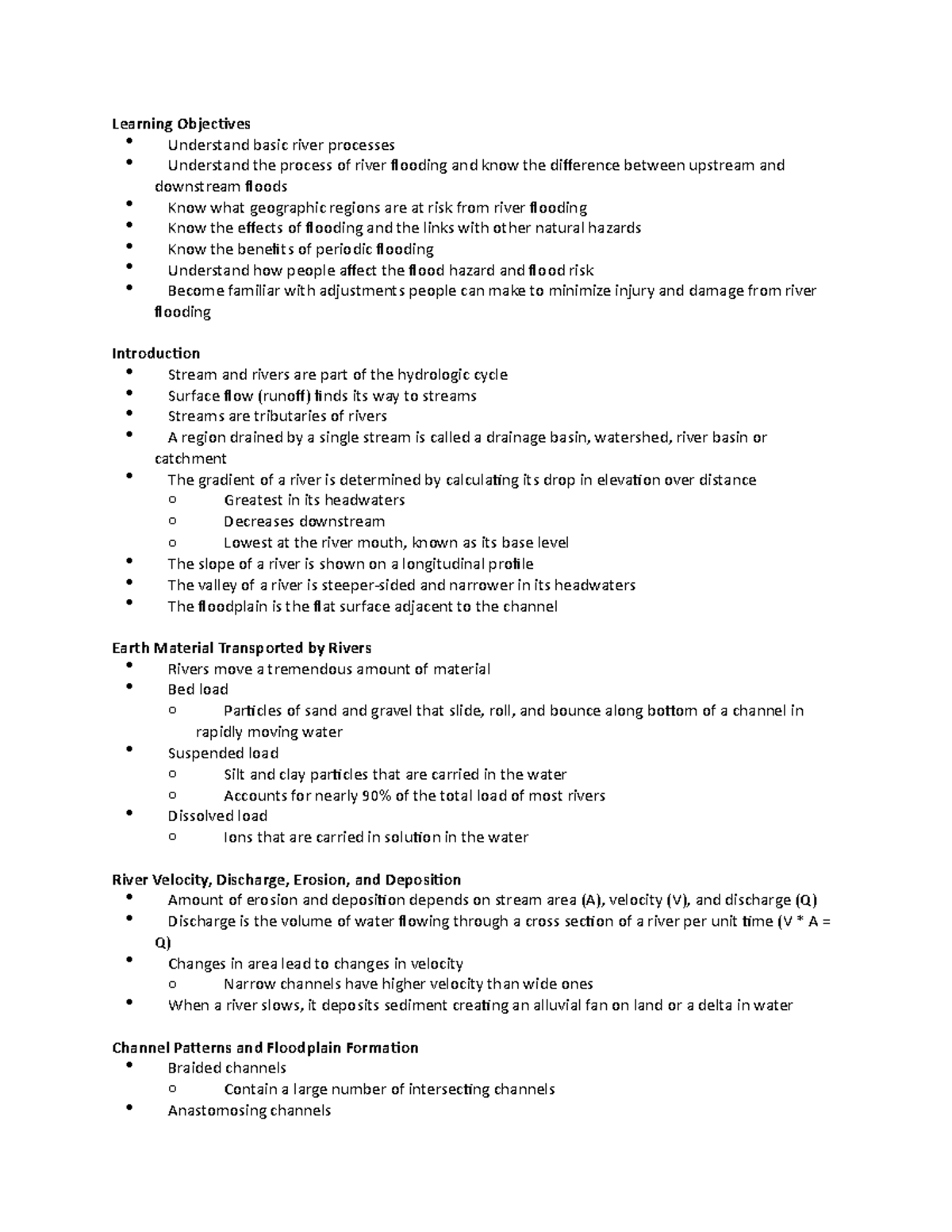 Lec. 10 - Flooding - Lecture notes 10 - Learning Objectives Understand ...